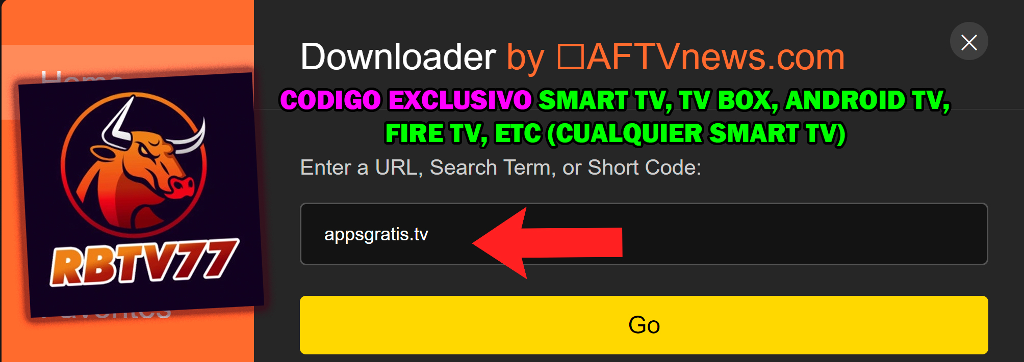 Codigo Downloader RBTV77 para Smart TV y Celulares Android – Gurudroide ...